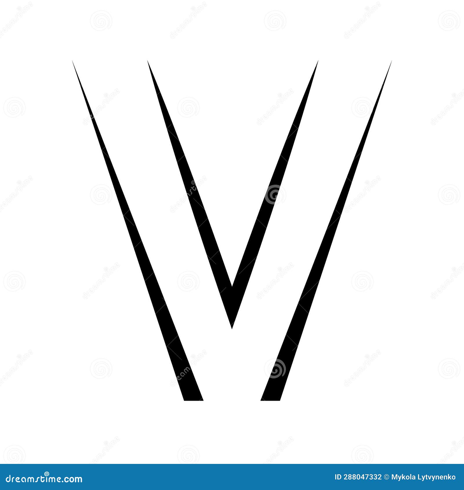 V Logo Studio Letter, V Design Icon Logotype Technology Font Stock ...