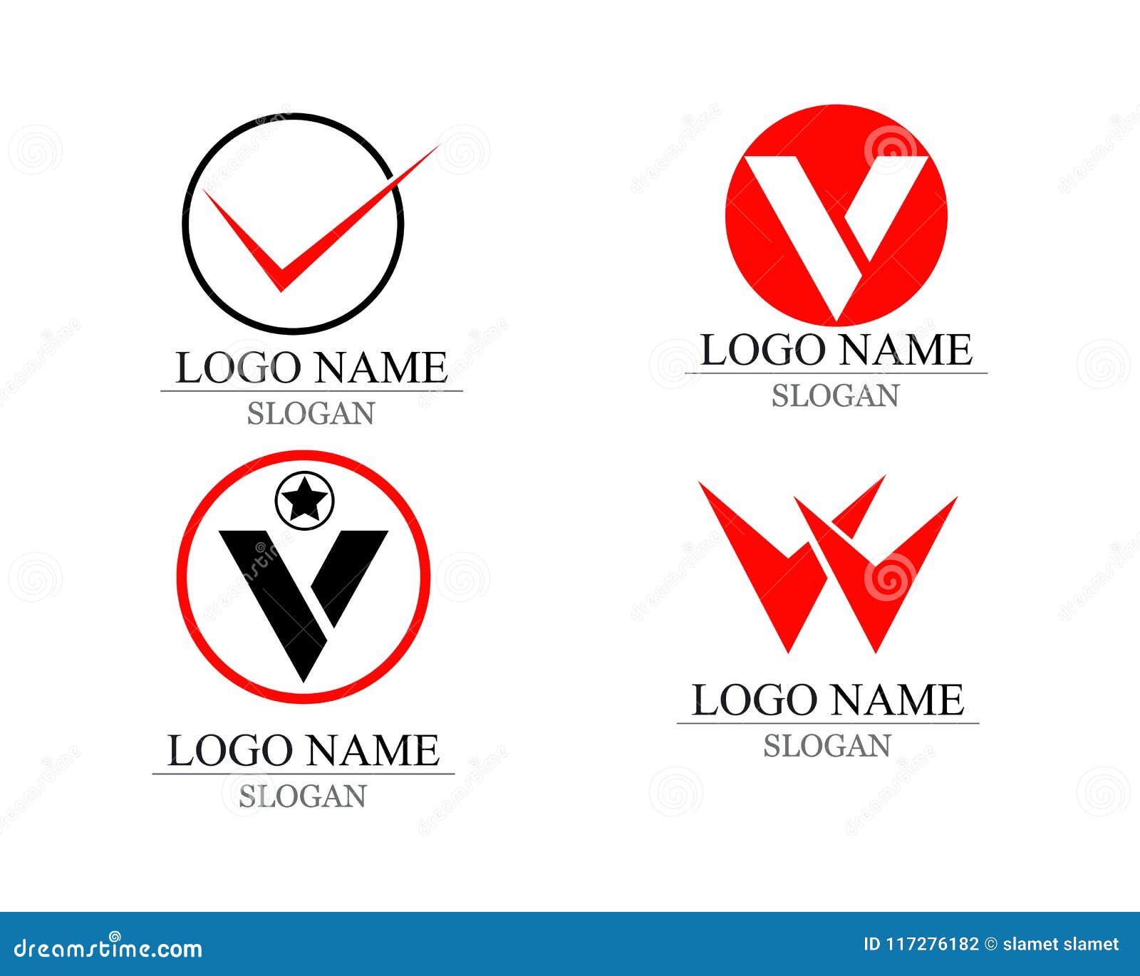 V logo and symbols stock vector. Illustration of letter - 117276182