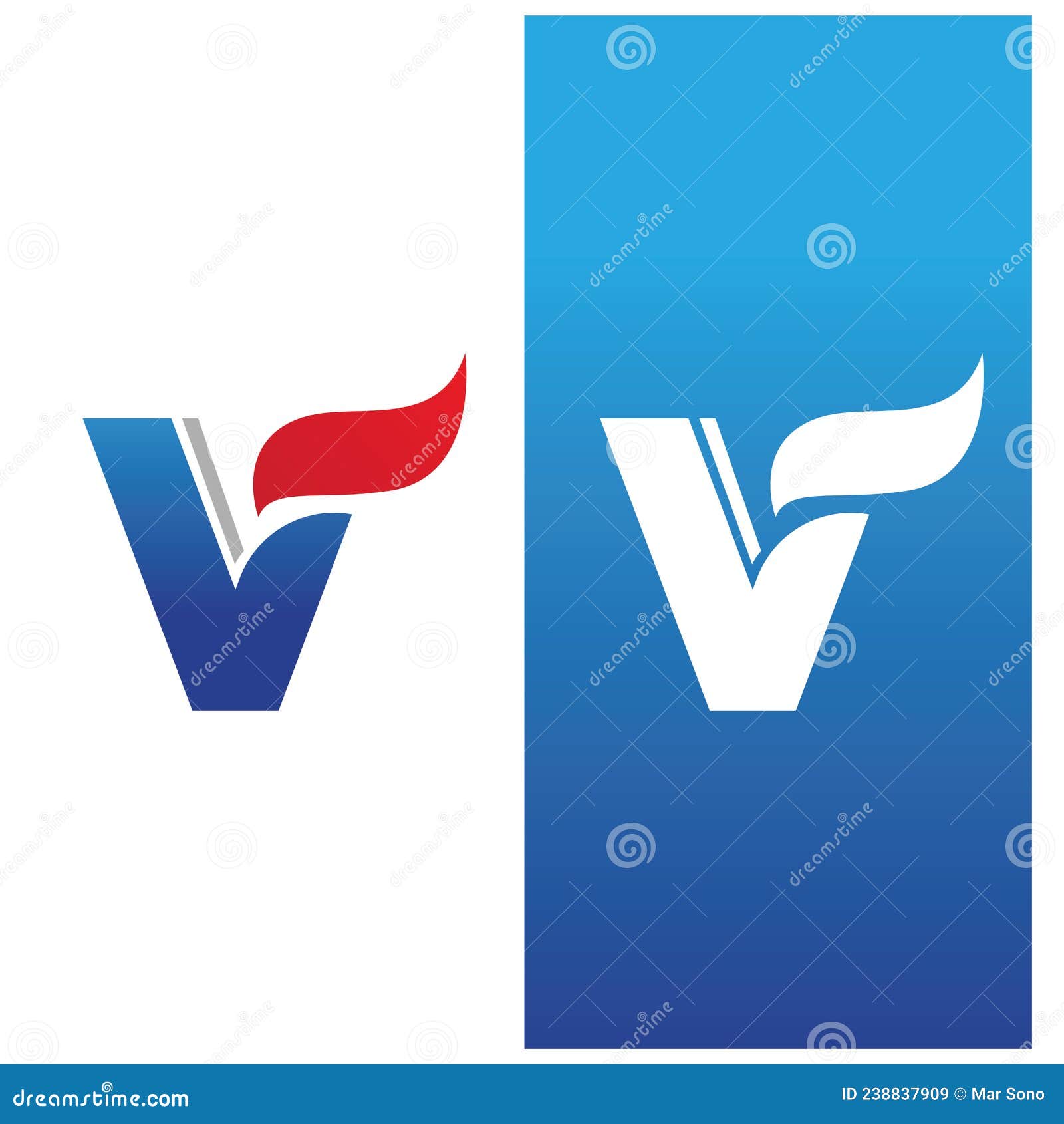 V Logo Template Vector Eps10 Stock Illustration - Illustration of ...
