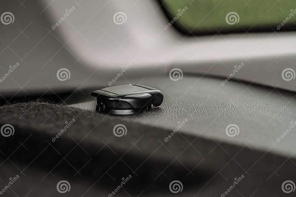 12V power socket in a car. stock image. Image of outlet - 231652033