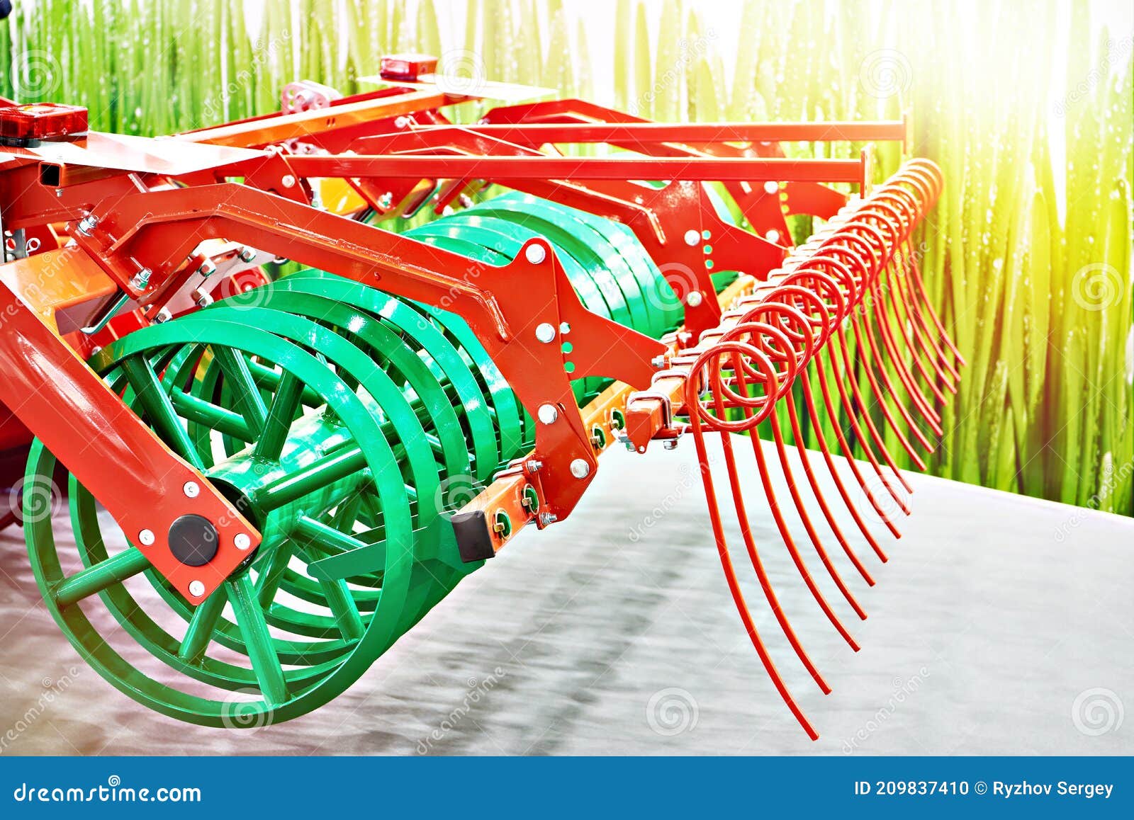 The Tines On A Modern Hay Rake. Royalty-Free Stock Photo ...