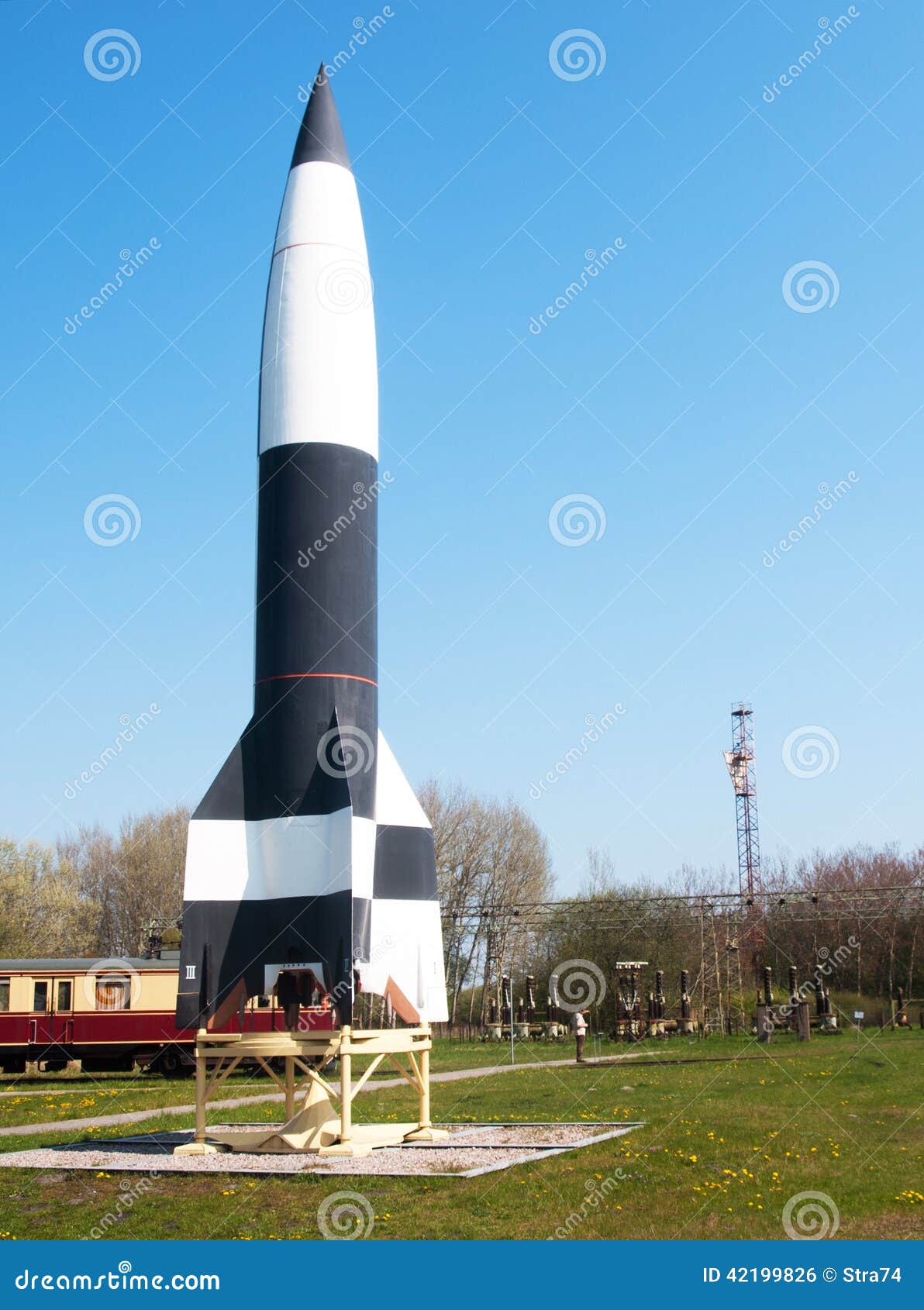 V2 rocket stock photo. Image of monument, blue, museum - 42199826