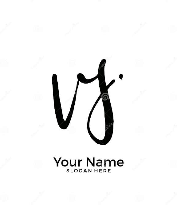 V S VS Initial Logo Signature Vector. Handwriting Concept Logo. Stock ...