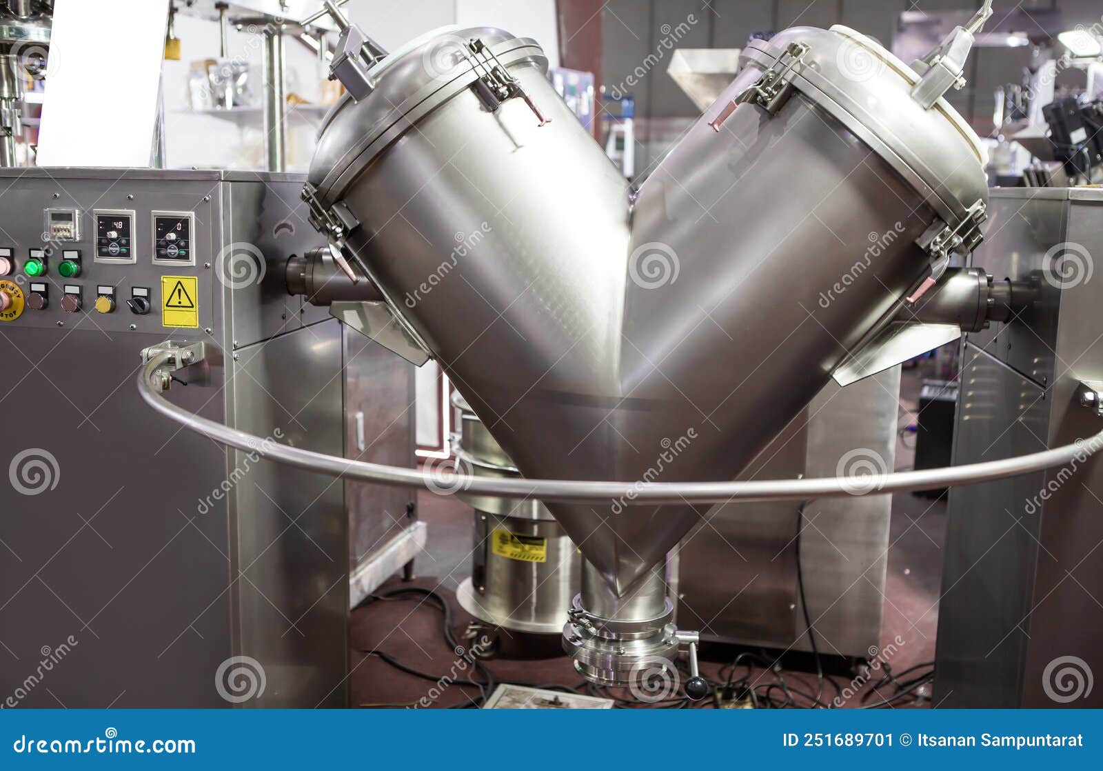 V shape mixer stock image. Image of kitchenware, commercial - 251689701