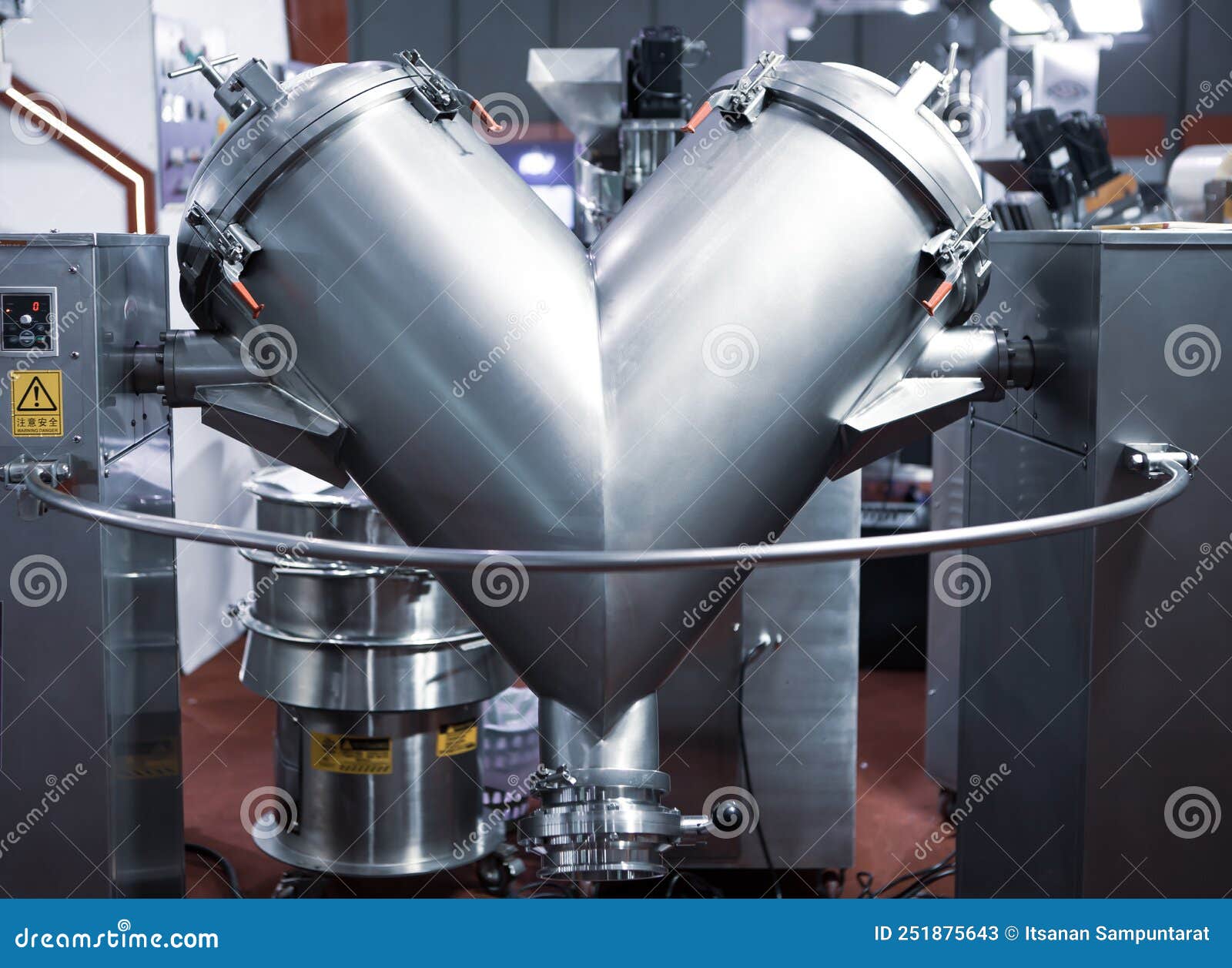 V shape mixer stock image. Image of manufacture, appliance - 251875643