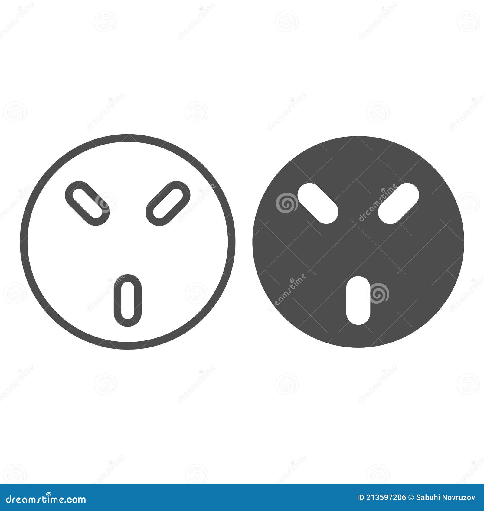 220V Socket Line and Solid Icon, Electric Car Concept, Universal Wall ...