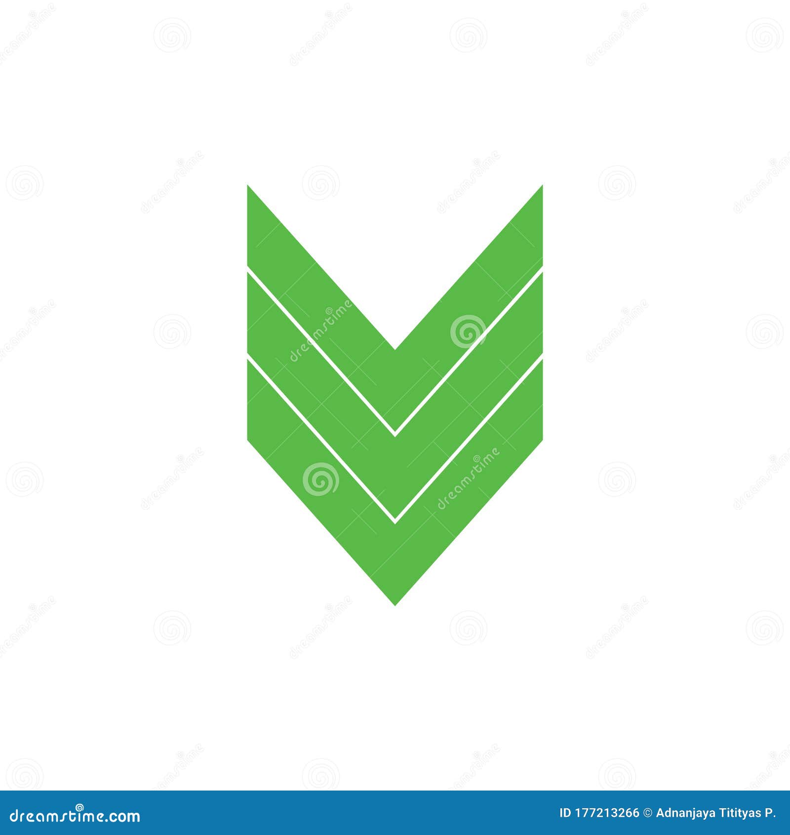 V Stripes Badge Logo Vector Stock Vector - Illustration of line, shape ...