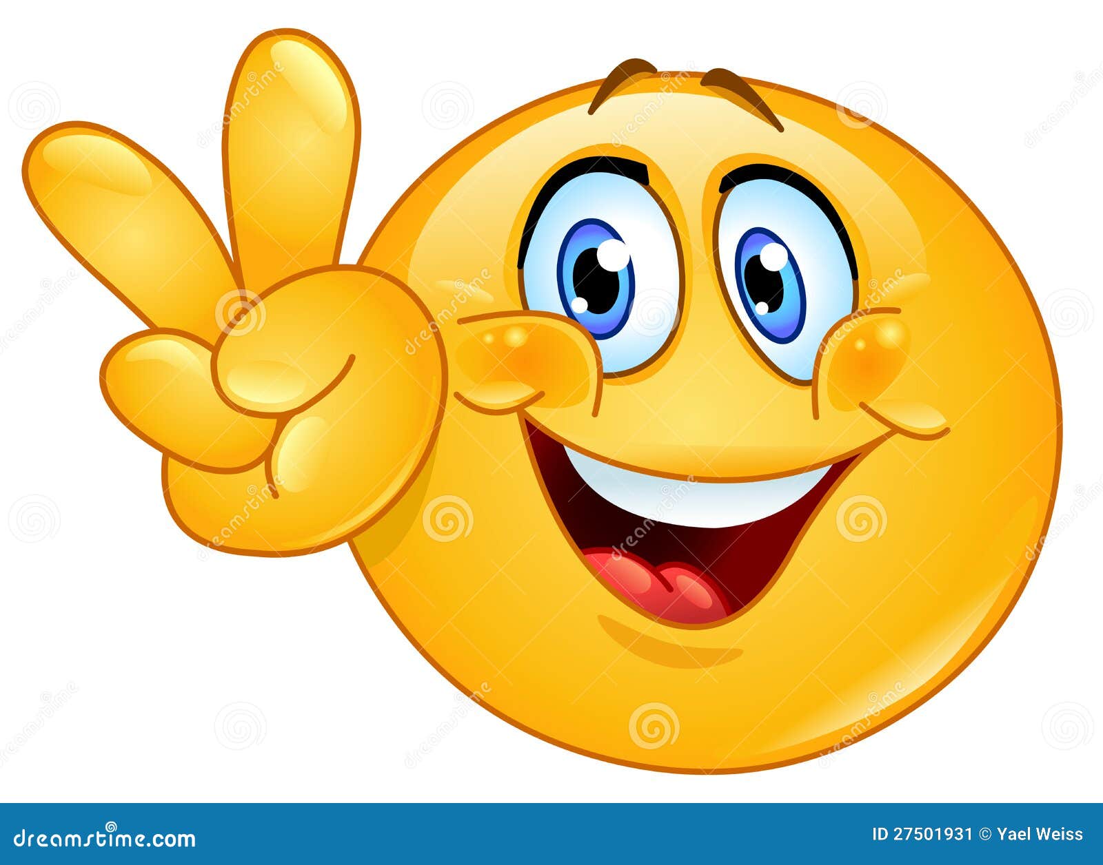 V teken emoticon vector illustratie. Illustration of koel - 27501931
