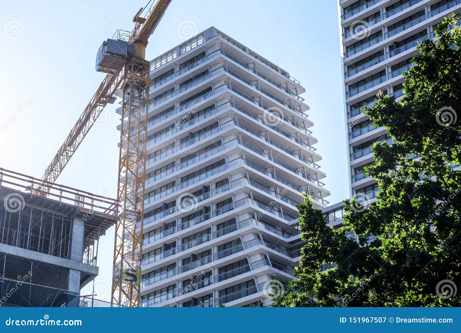 V Tower, the Skyscraper at Prague, Czech Republic. Stock Image - Image ...