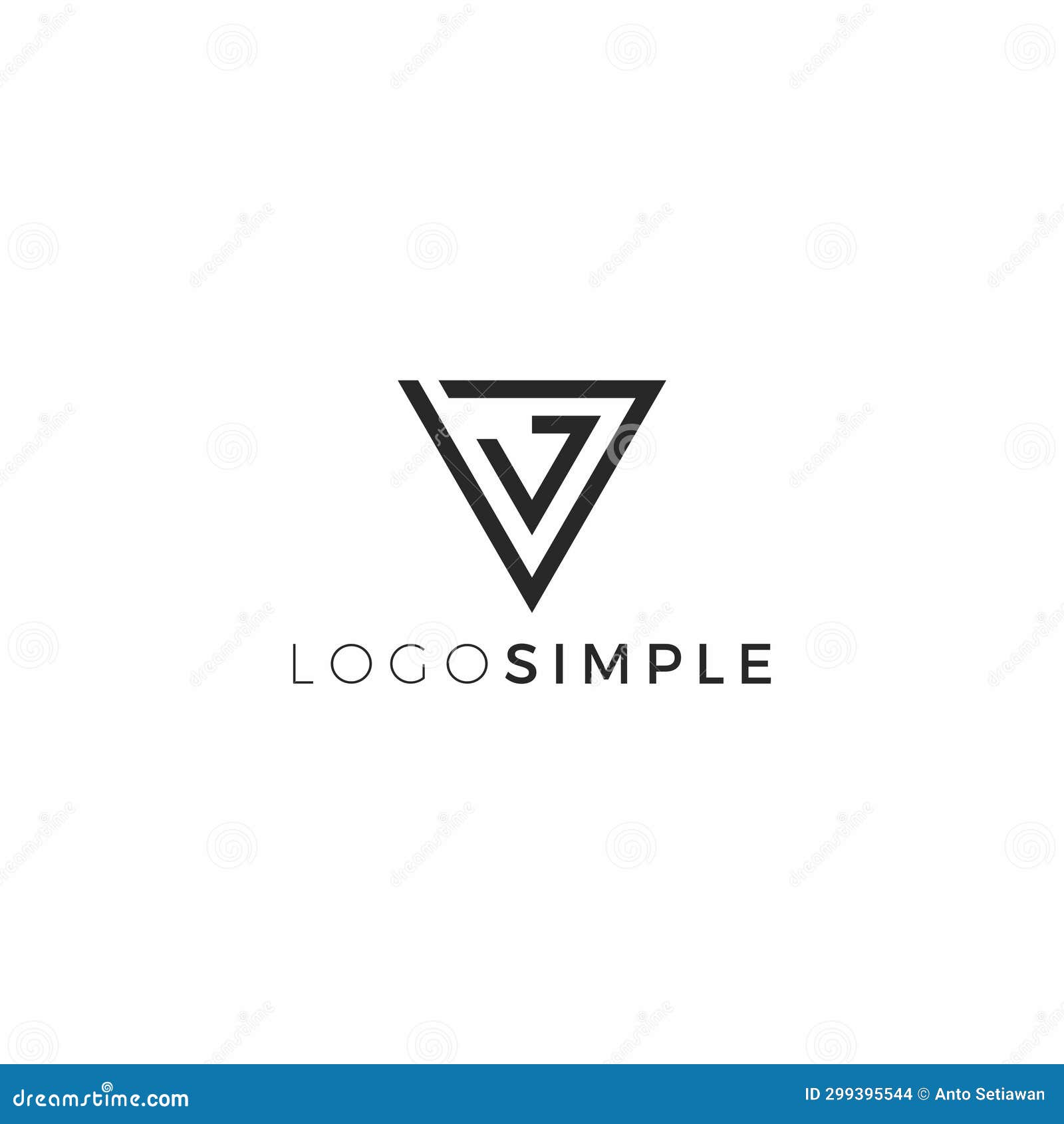 V Triangle Logo for Your Brand Stock Illustration - Illustration of ...