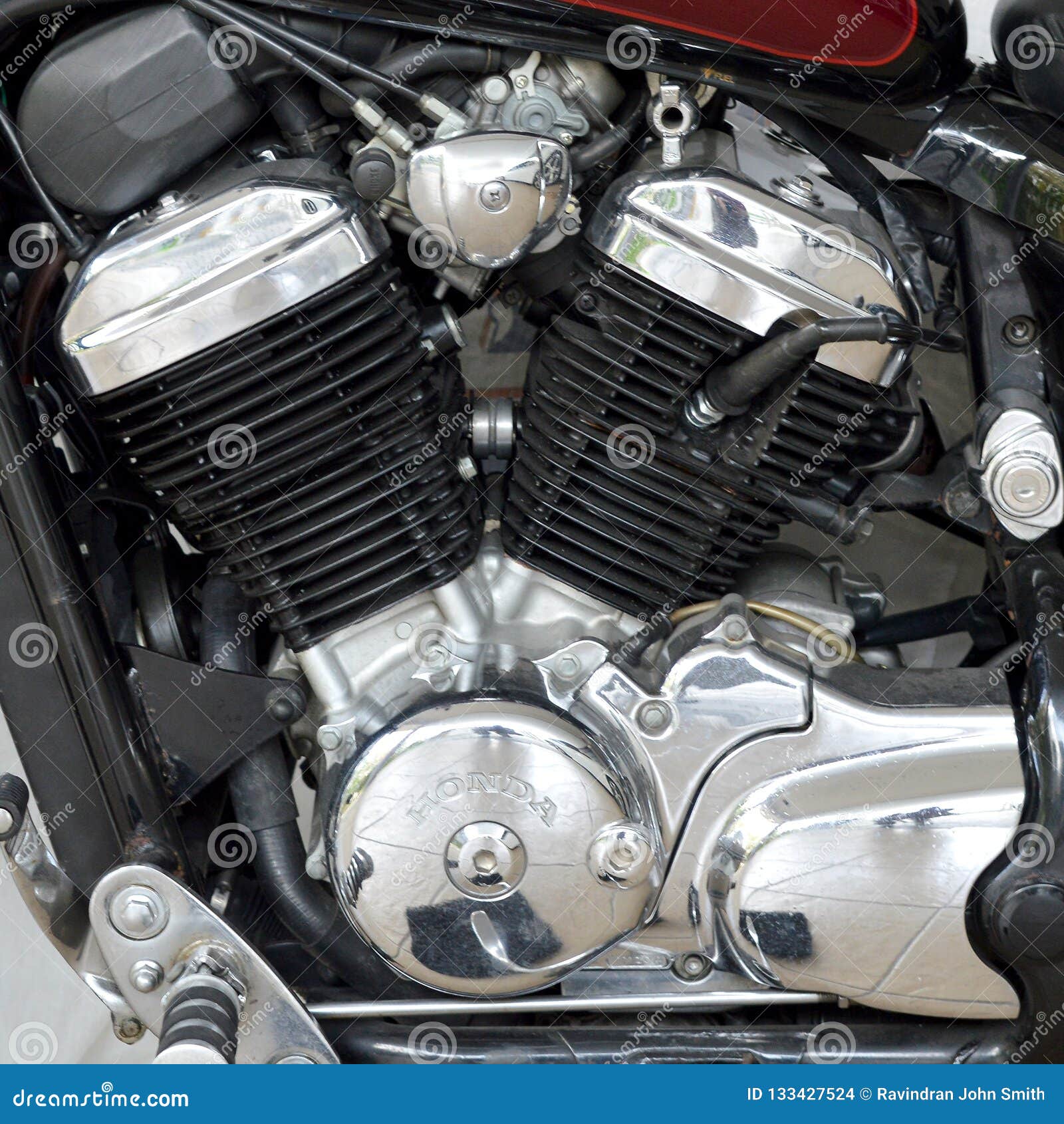 V-twin engine editorial stock image. Image of outdoors - 133427524