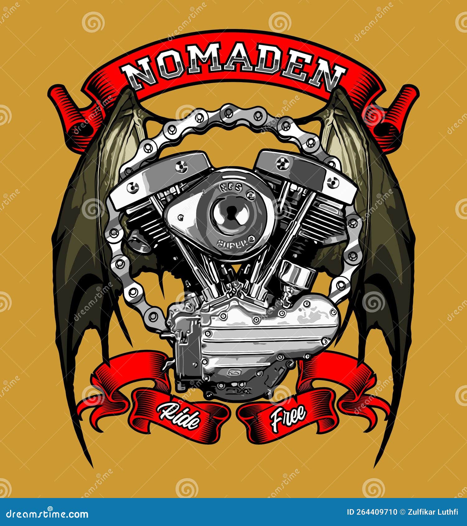 V Twin Engine for Graphic Design Stock Vector - Illustration of chopper ...