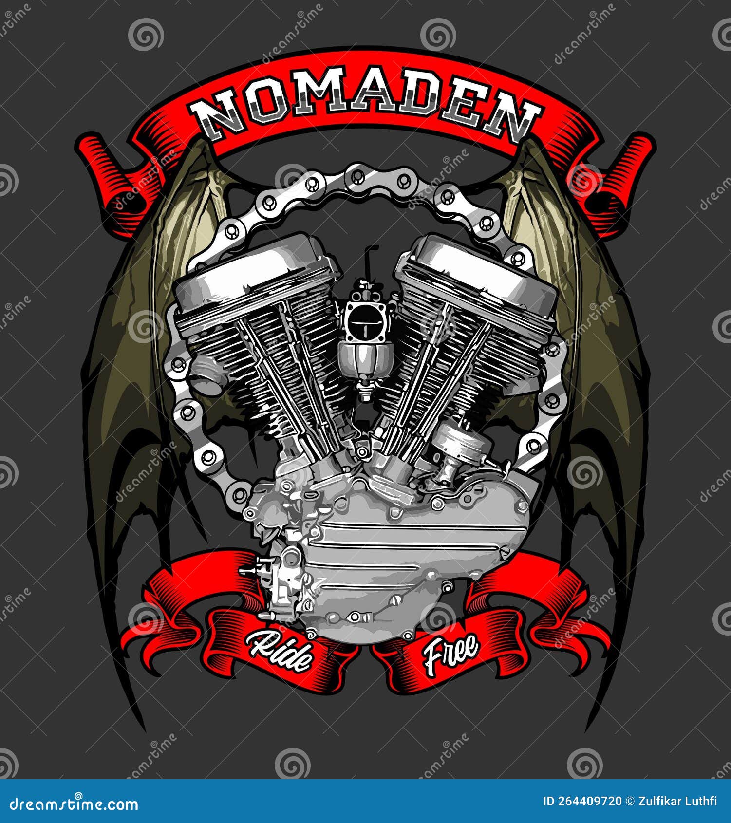 V Twin Engine for Graphic Design Stock Vector - Illustration of font ...