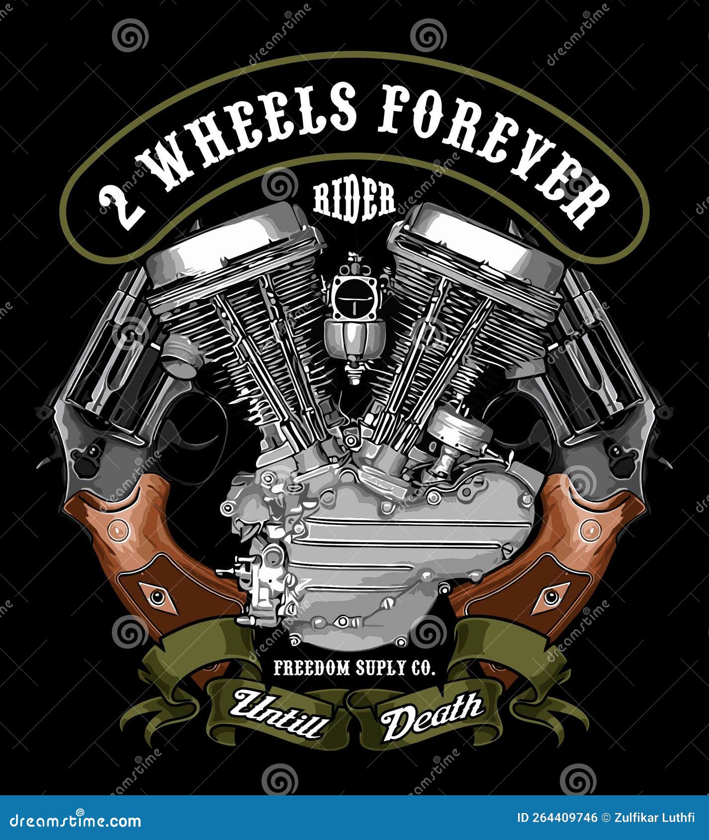 V Twin Engine for Graphic Design Stock Vector - Illustration of piston ...