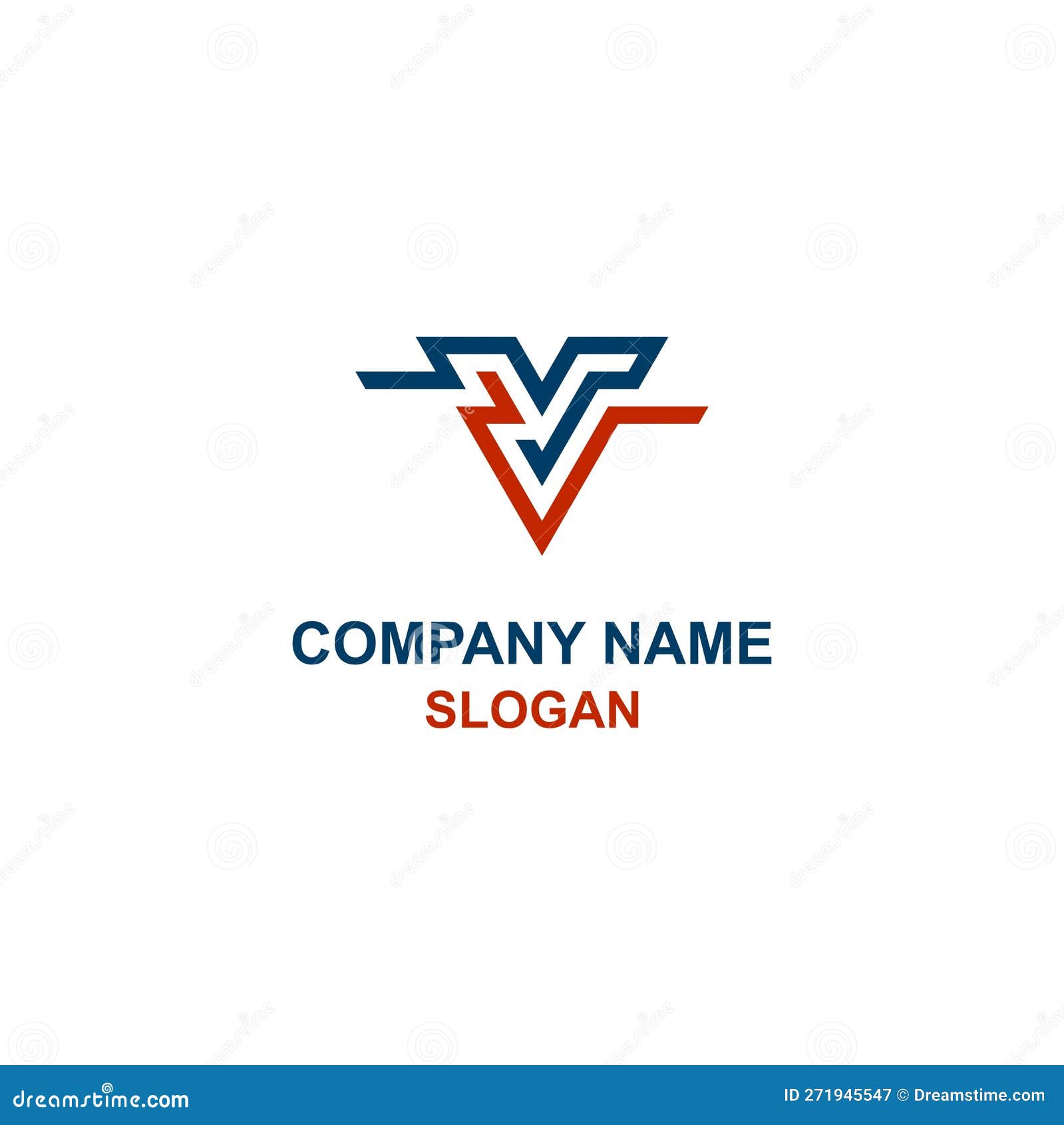 V or VV Letter Initial Logo, Alphabetical Letter in Unique Shape. Stock ...