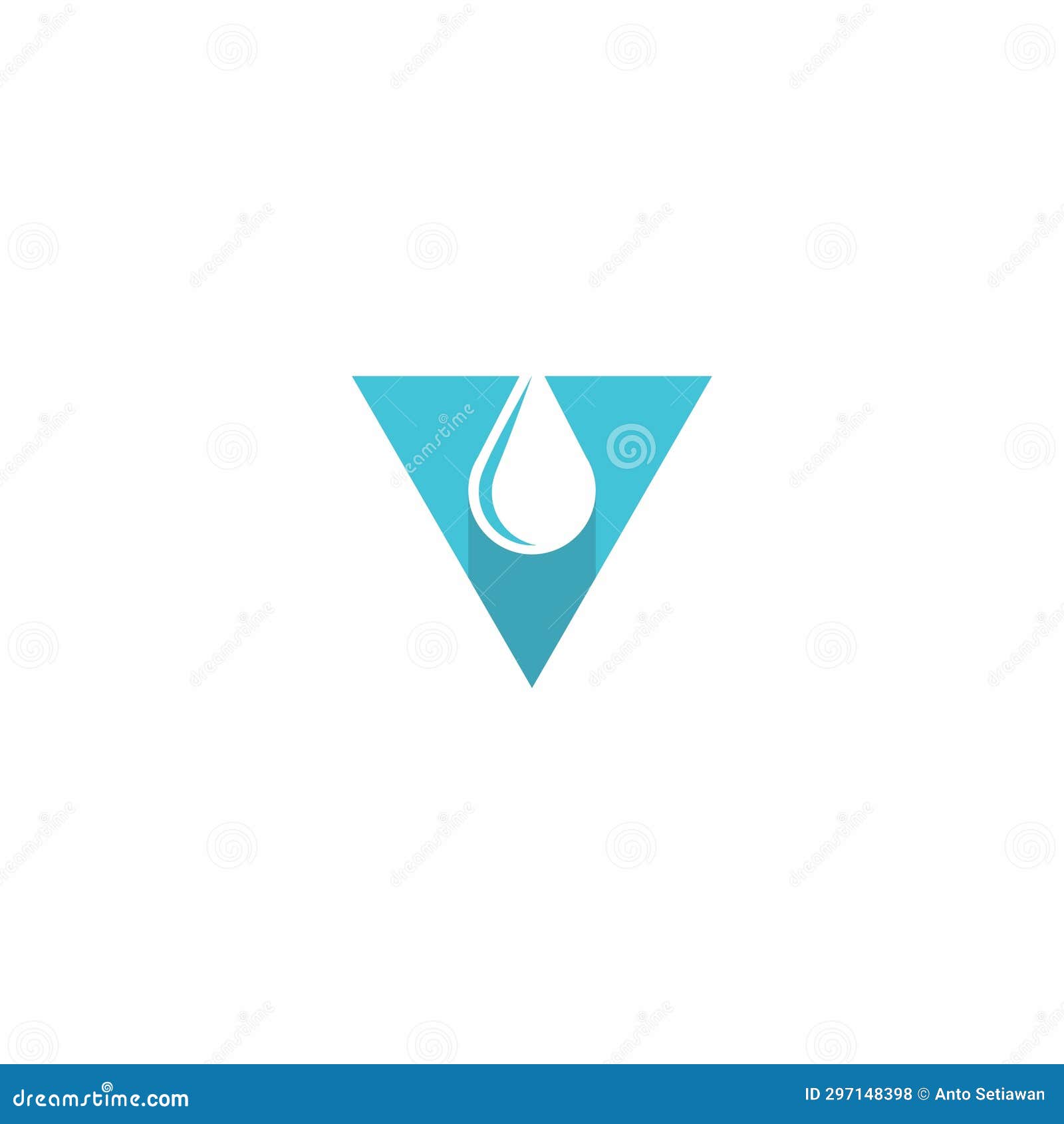 V Water Logo. Letter V Icon Stock Illustration - Illustration of ...
