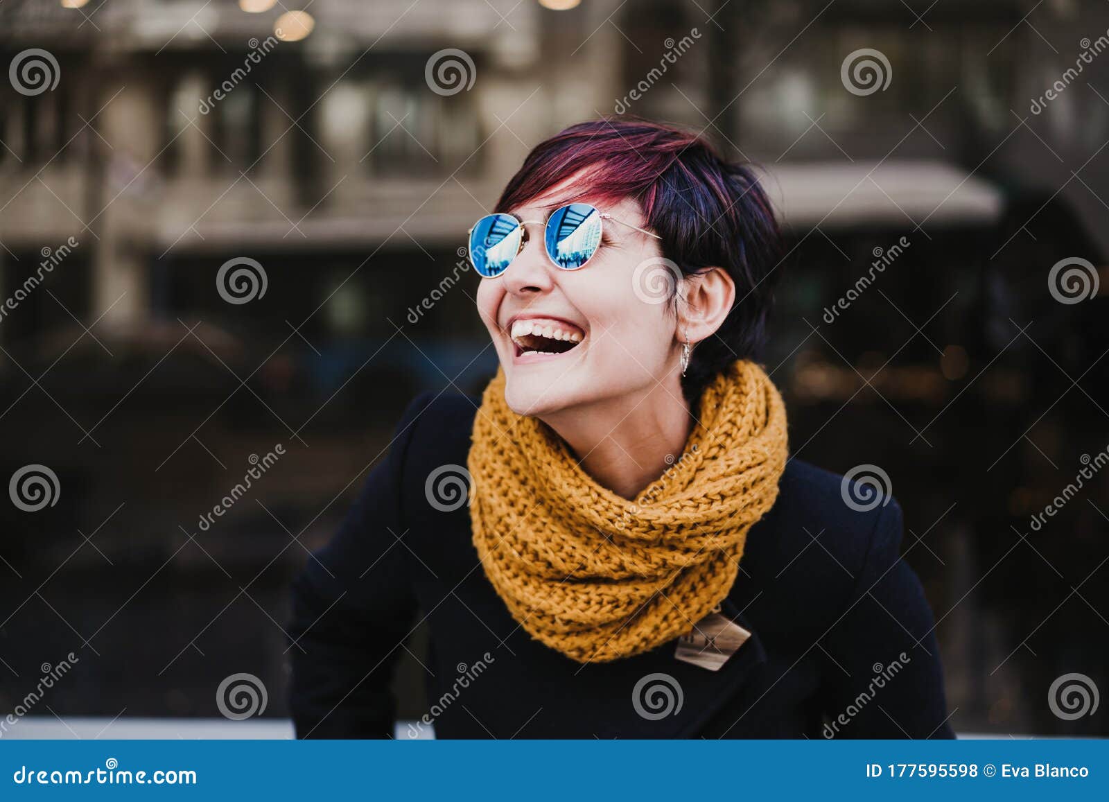 Young Beautiful Woman Wearing Sunglasses Outdoors Urban And Lifestyle