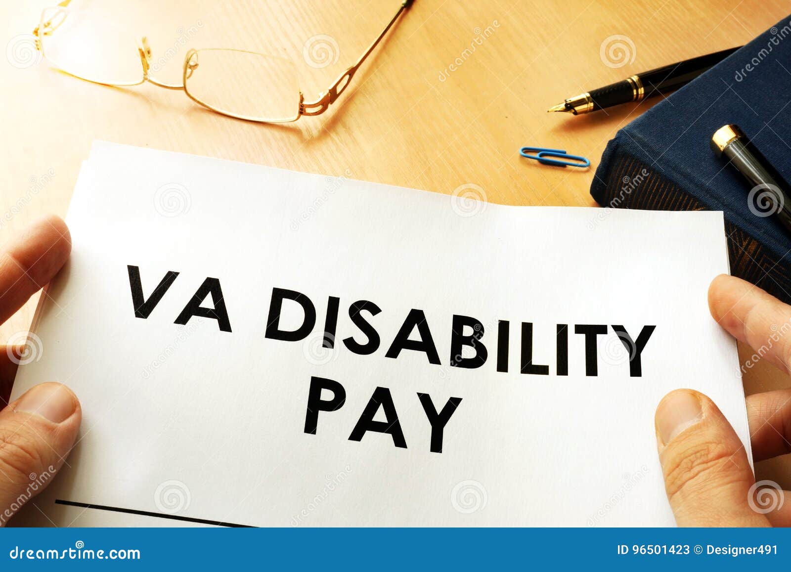 VA Disability Pay policy. stock image. Image of sick - 96501423