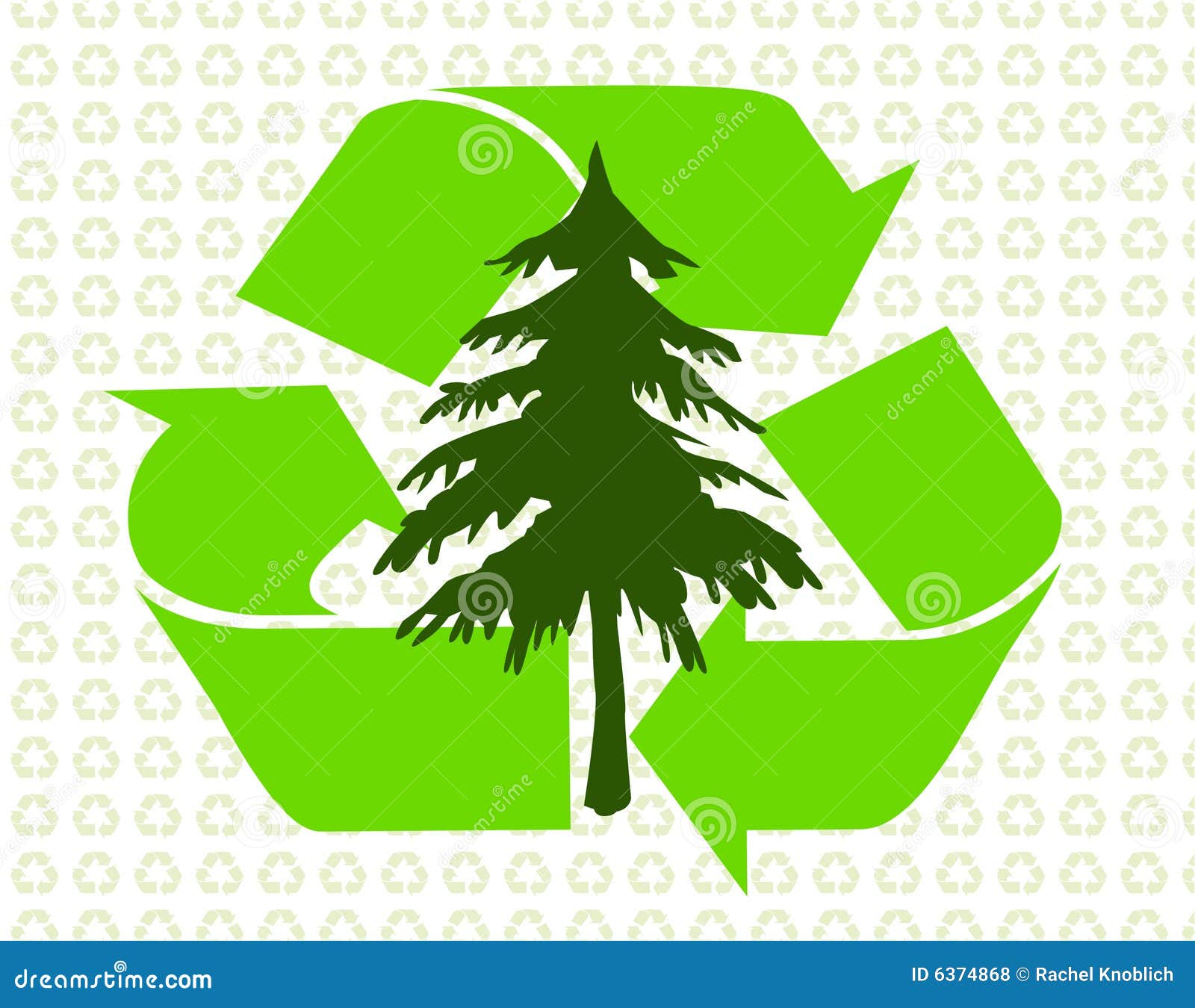 Va El Verde Recicla El Fondo Stock de ilustración - Ilustración de ...