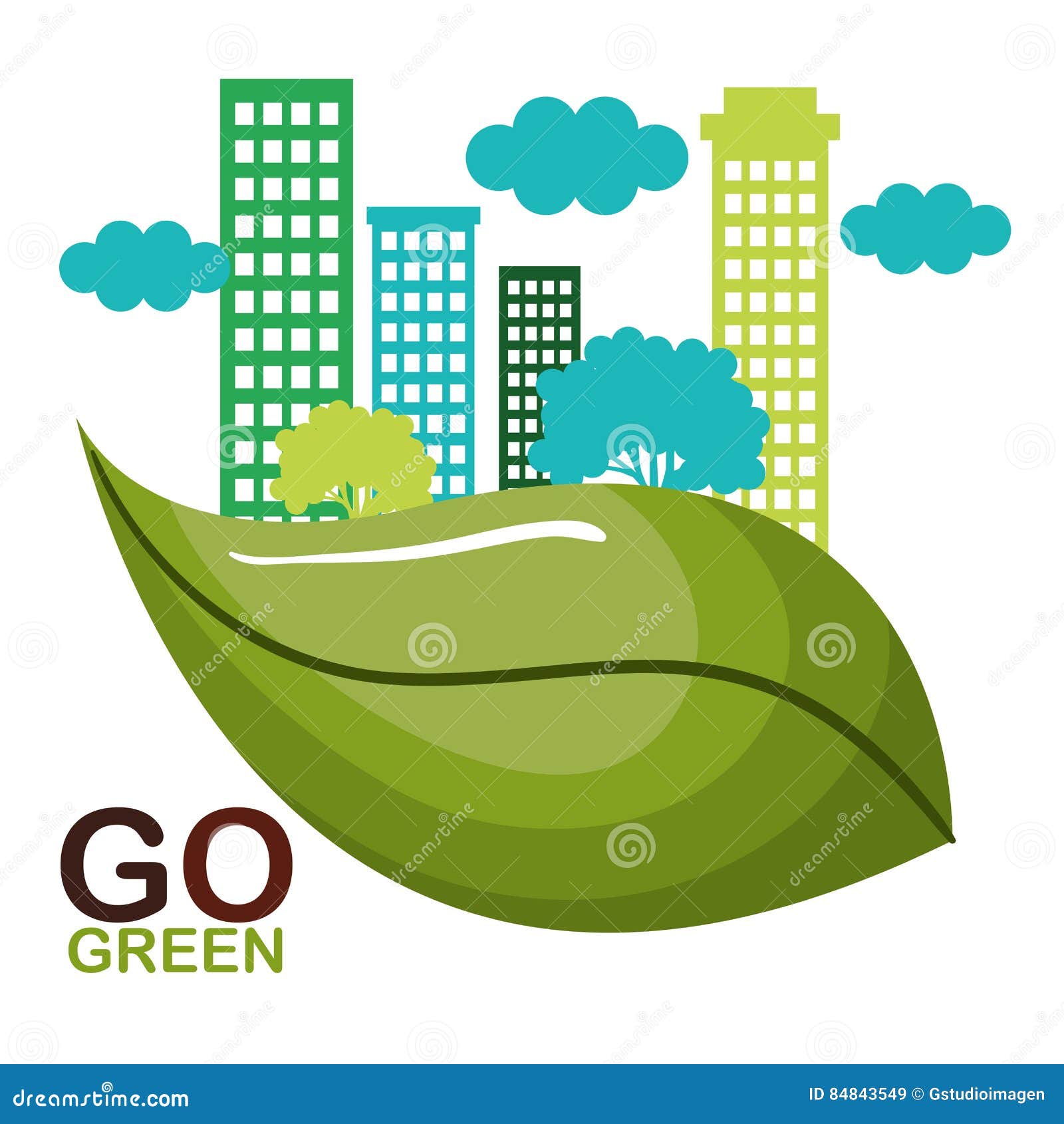 Va Il Manifesto Verde Dell'ecologia Illustrazione di Stock ...