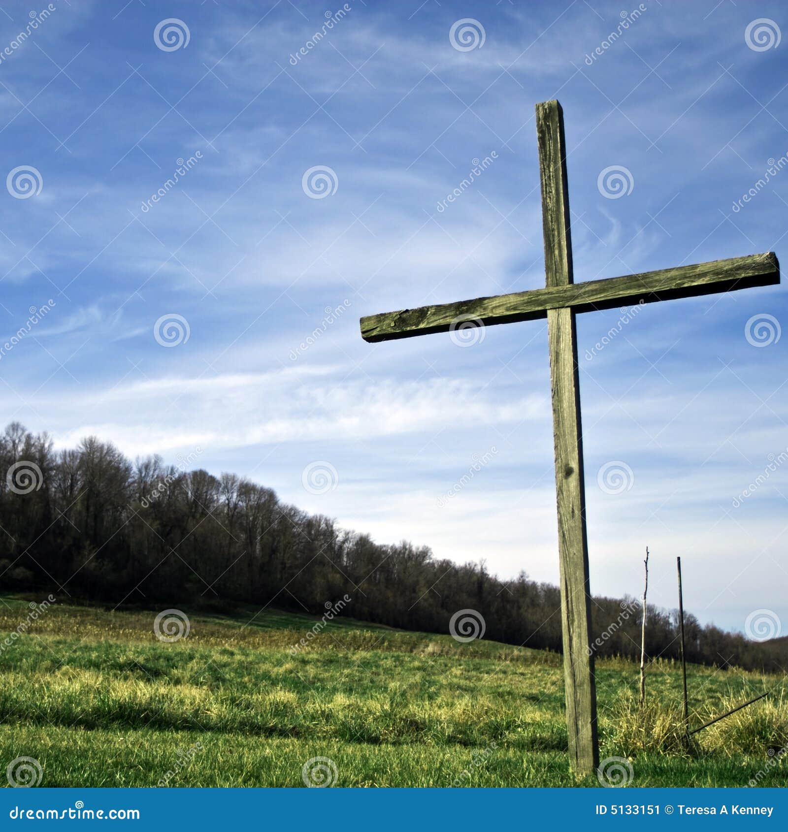 VA Landscape with Cross stock image. Image of cloud, christ - 5133151