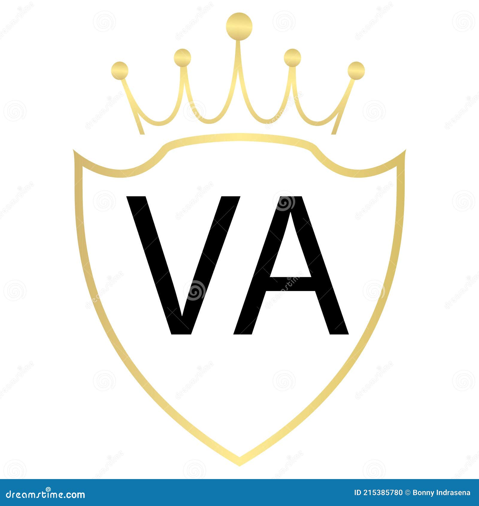 VA Letter Logo Design with Simple Style Stock Vector - Illustration of ...