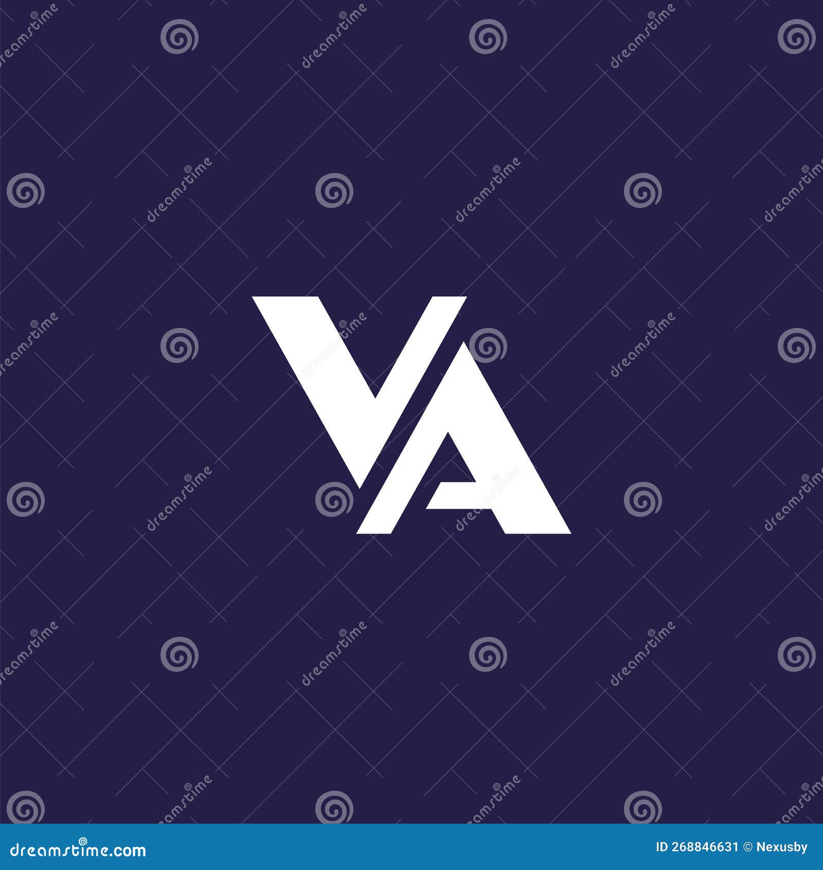 VA Letters Logo, Vector Monogram Design | CartoonDealer.com #268846631