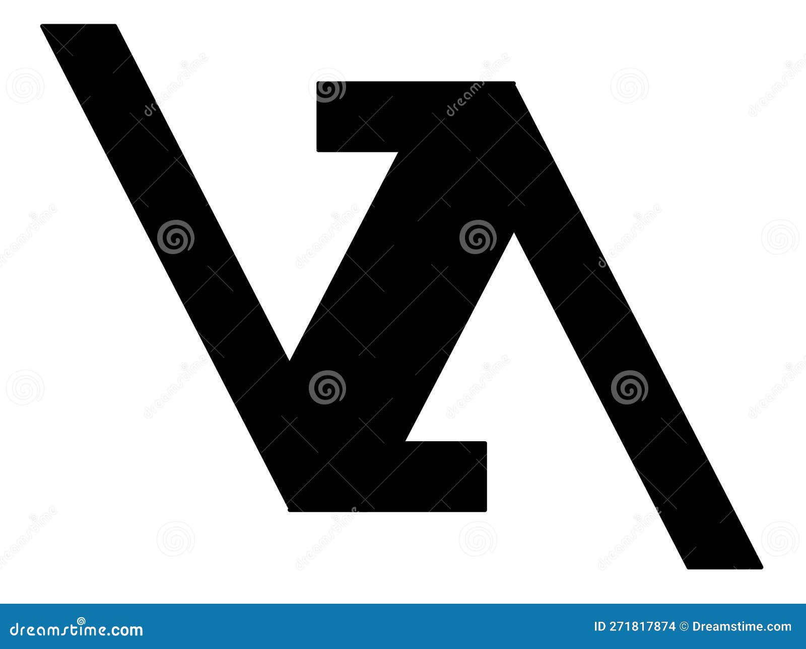 VA monogram logo design stock illustration. Illustration of fonts ...