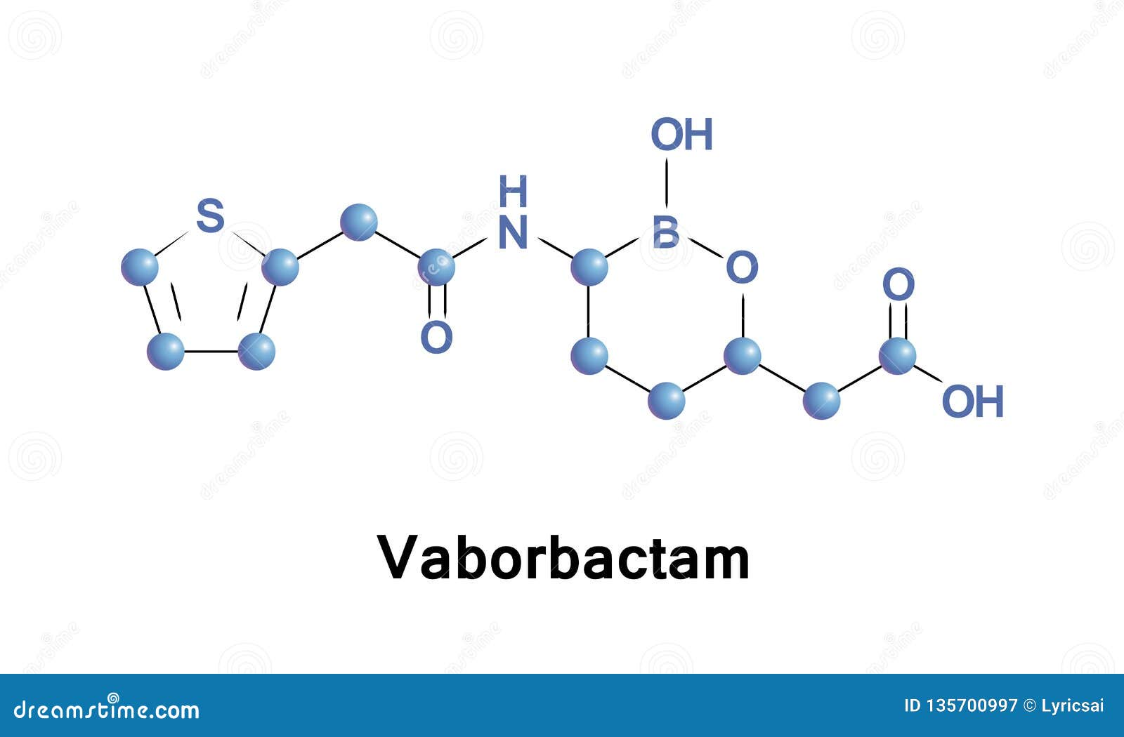 Vaborbactam Beta-lactamase Inhibitor Stock Vector - Illustration of ...