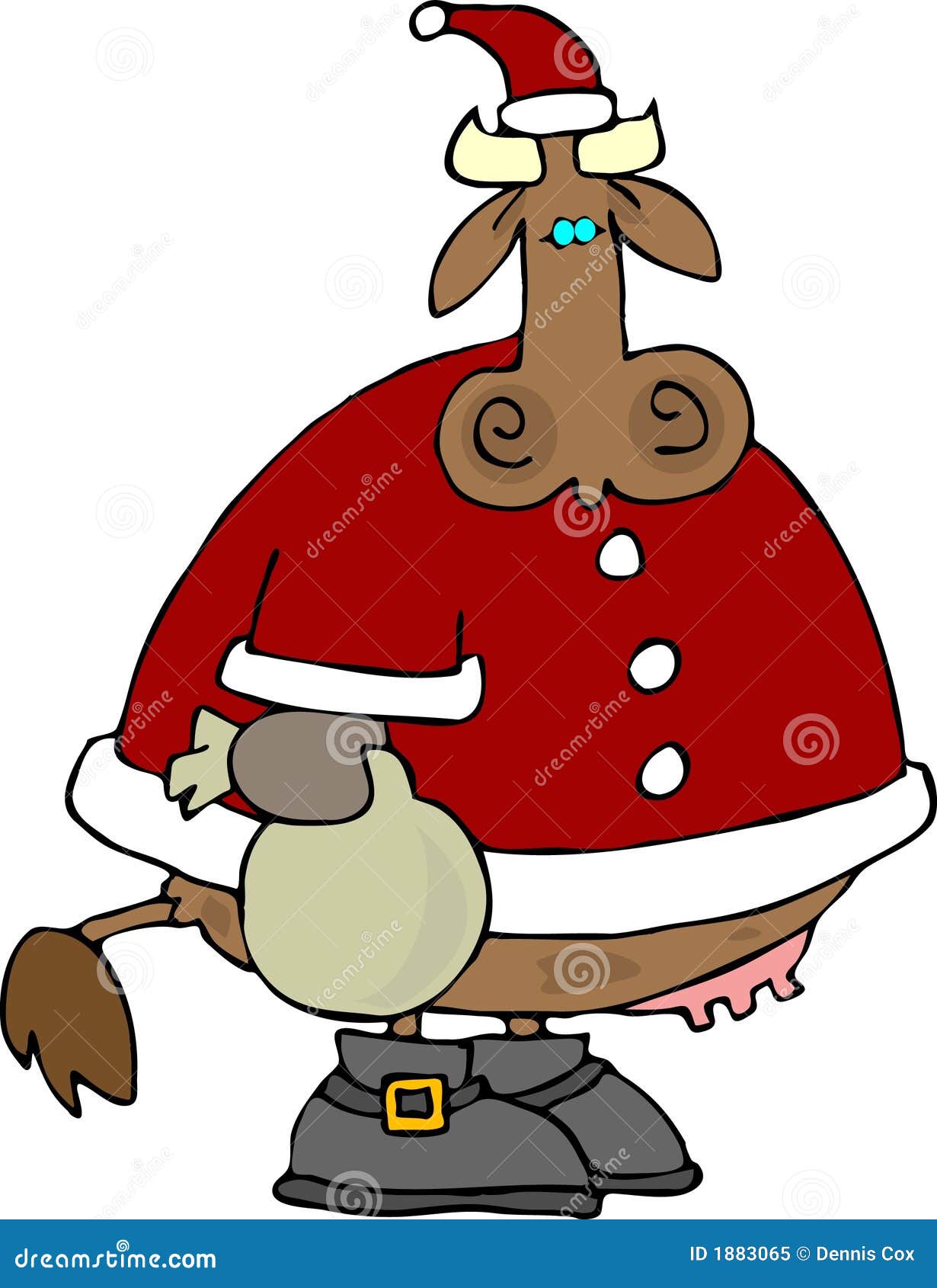 Vaca de Santa ilustração do vetor. Ilustração de entalhe - 1883065