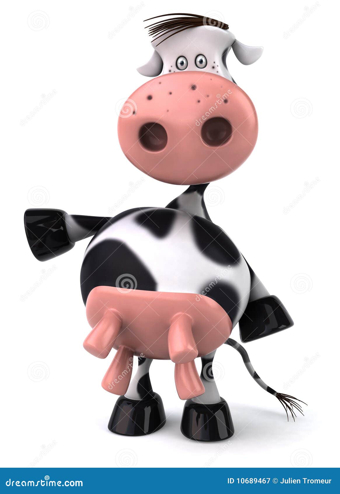 Vaca linda stock de ilustración. Ilustración de hierba - 10689467