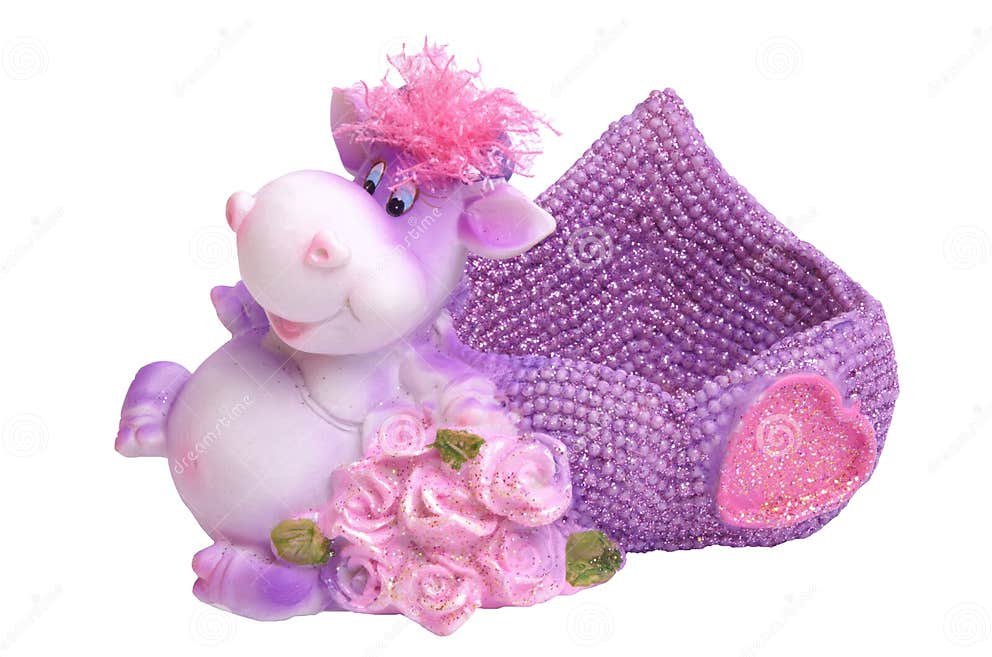 Vaca violeta con las rosas imagen de archivo. Imagen de vaca - 7410323