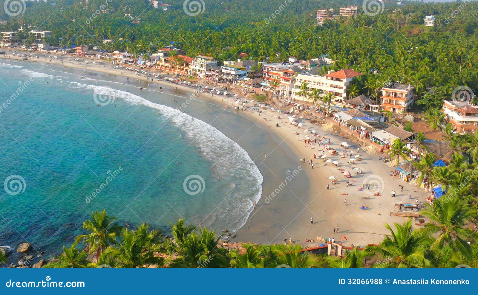 Vacances De Touristes De Plage Dans L'Inde Du Sud Photo stock - Image ...