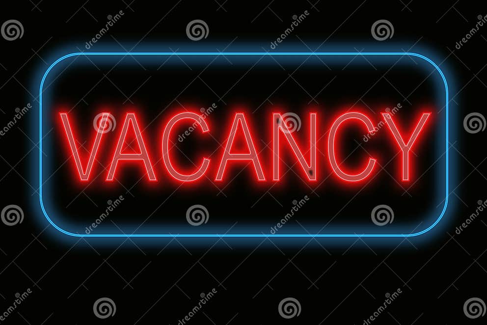Vacancy stock illustration. Illustration of glow, marketing - 389103