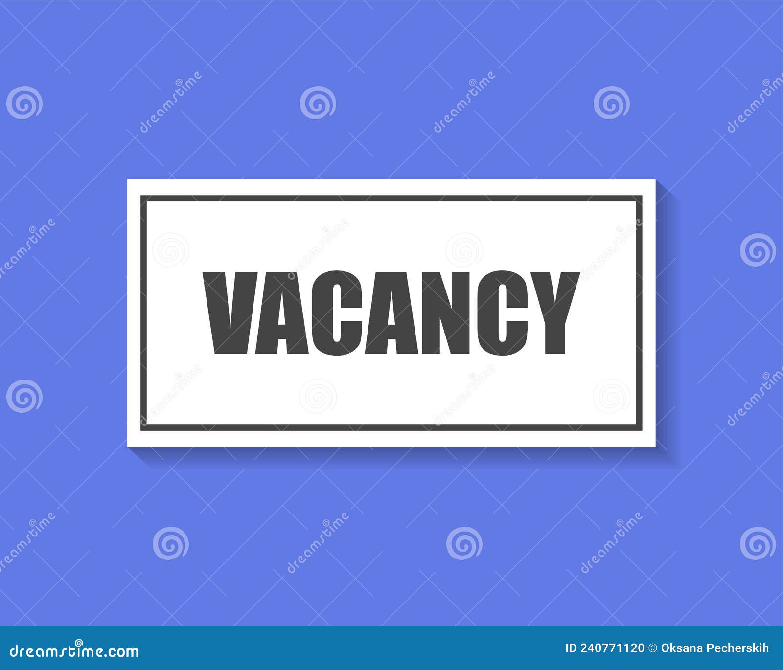 Vacancy Plate Icon on White Isolated Background. Layers Grouped for ...