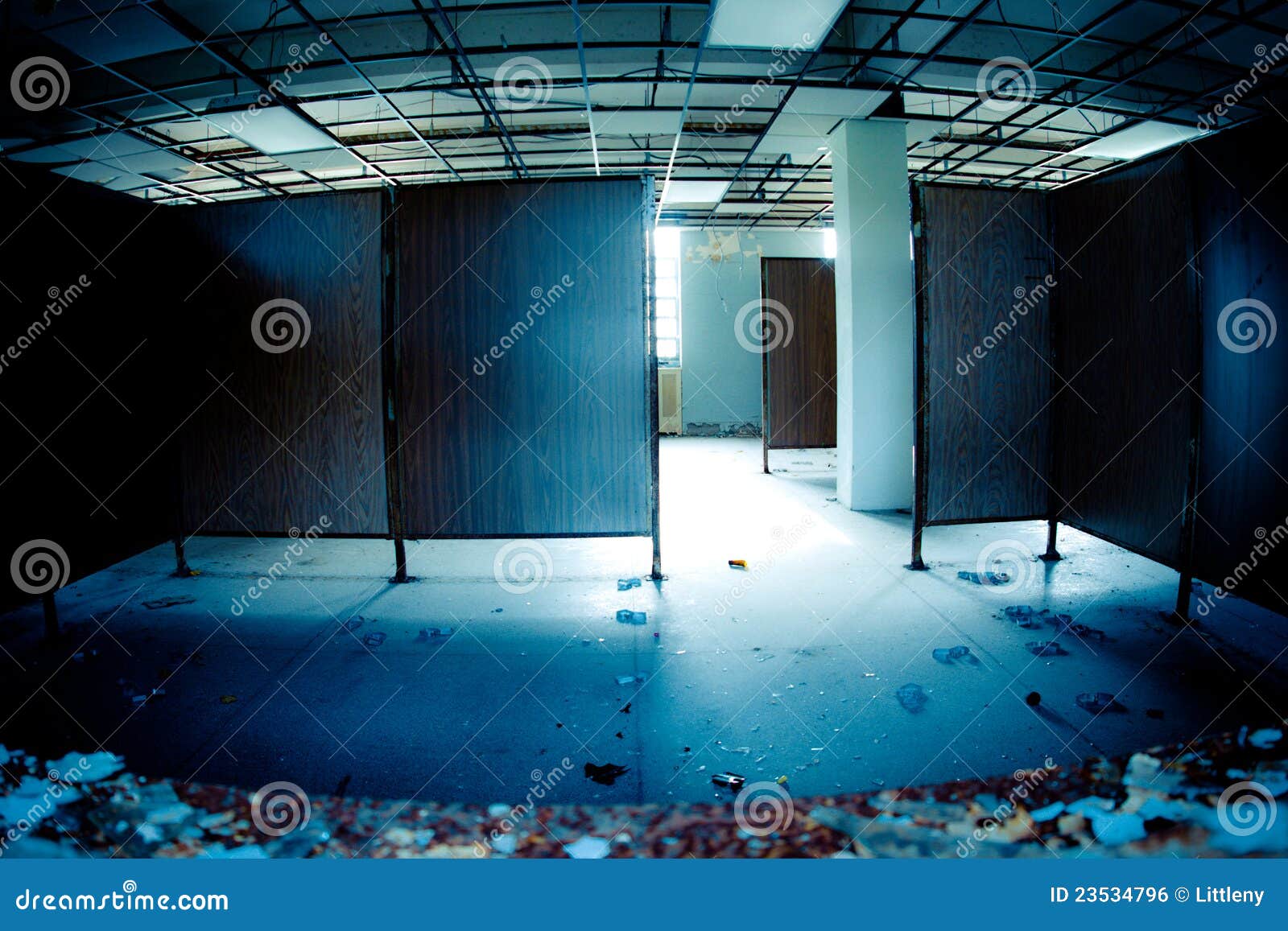 Vacant Office stock photo. Image of foreclosure, dark - 23534796