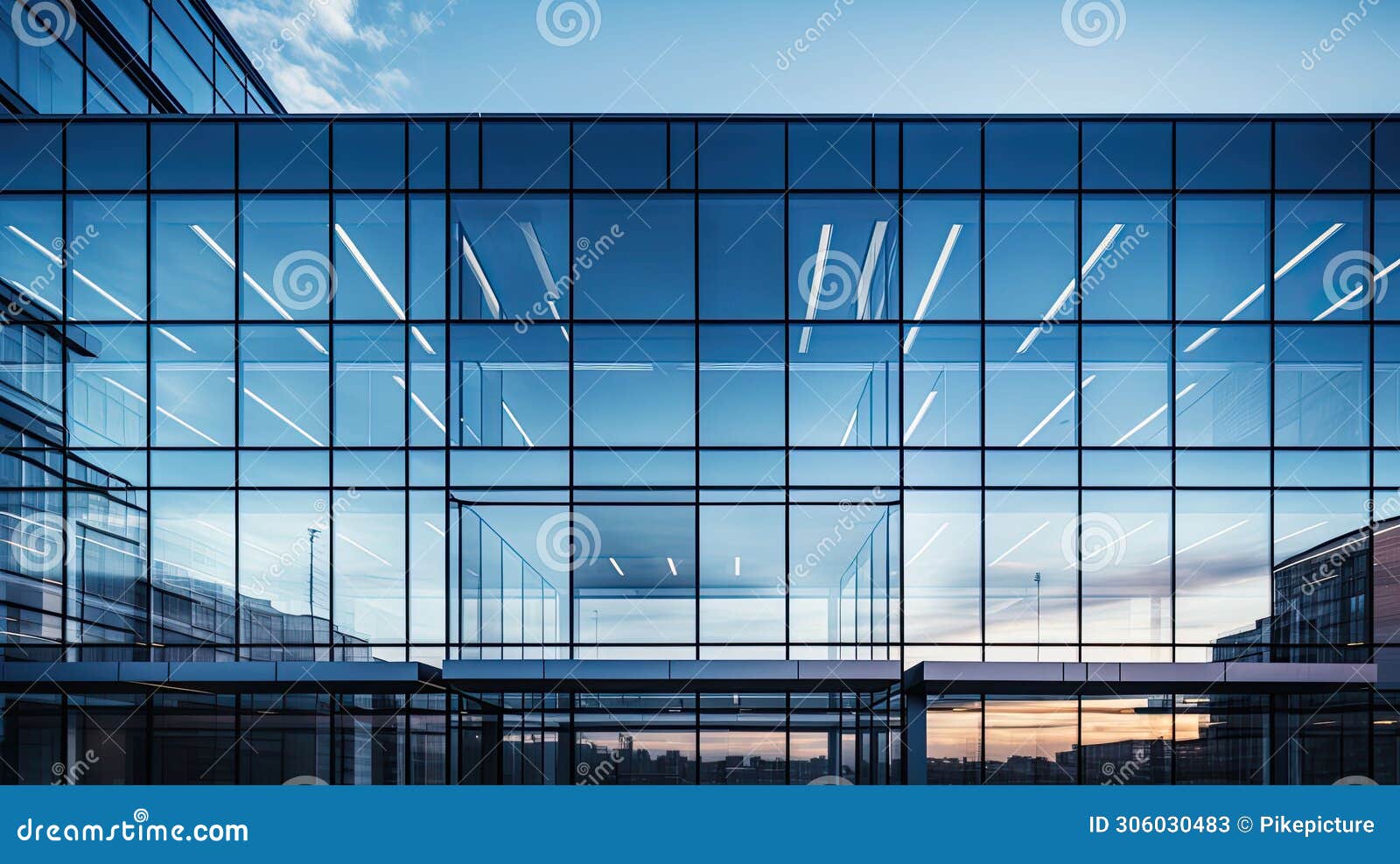 Vacant Office Building Empty Stock Illustration - Illustration of ...