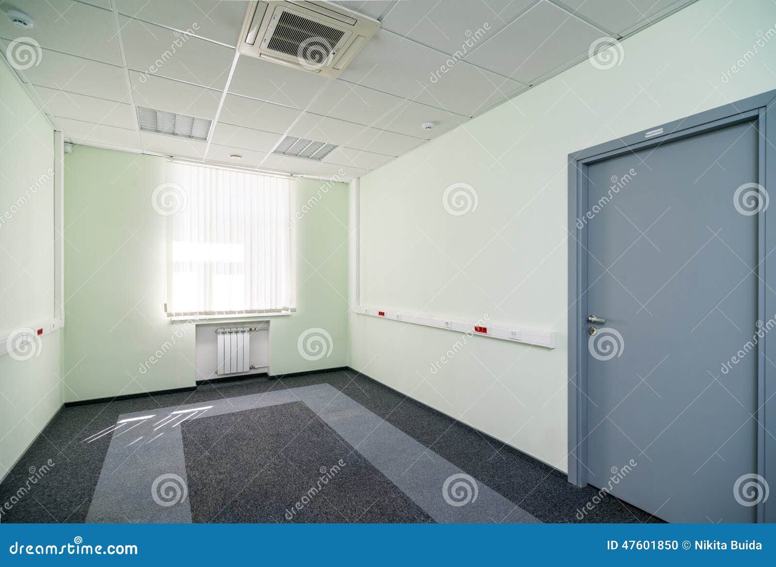 Vacant office room stock photo. Image of left, clean - 47601850