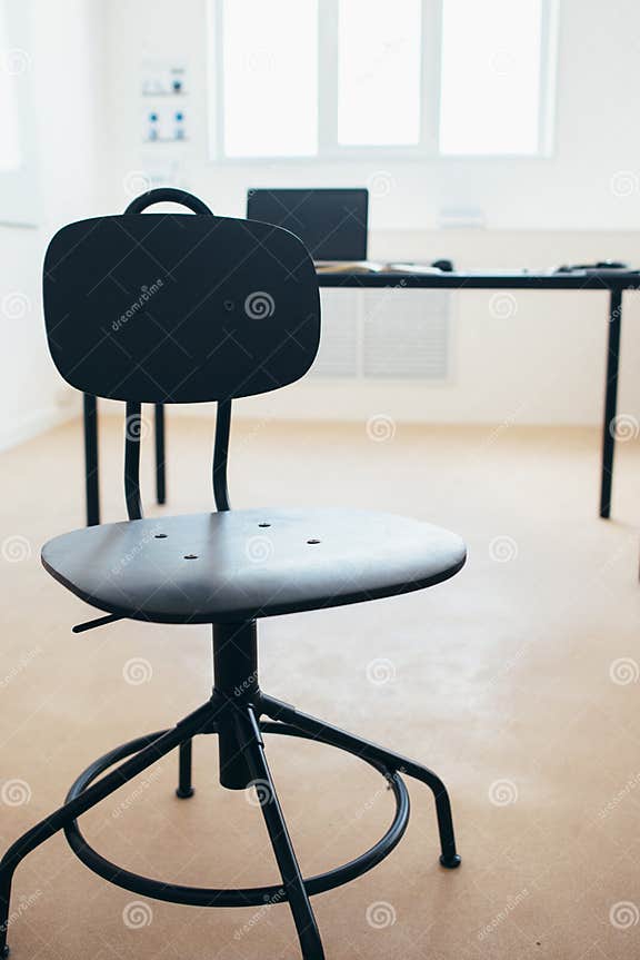 Vacant Place Empty Work Area in Office Stock Image - Image of close ...