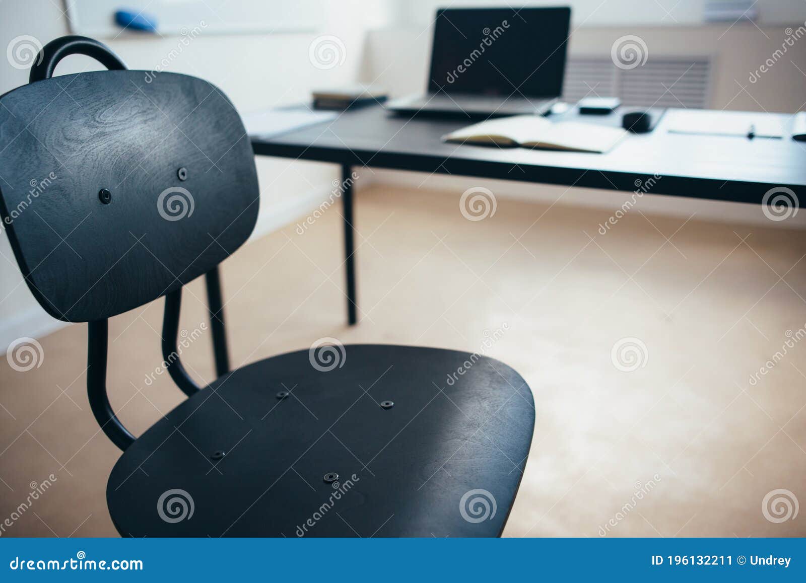 Vacant Place Empty Work Area in Office Stock Image - Image of wanted ...