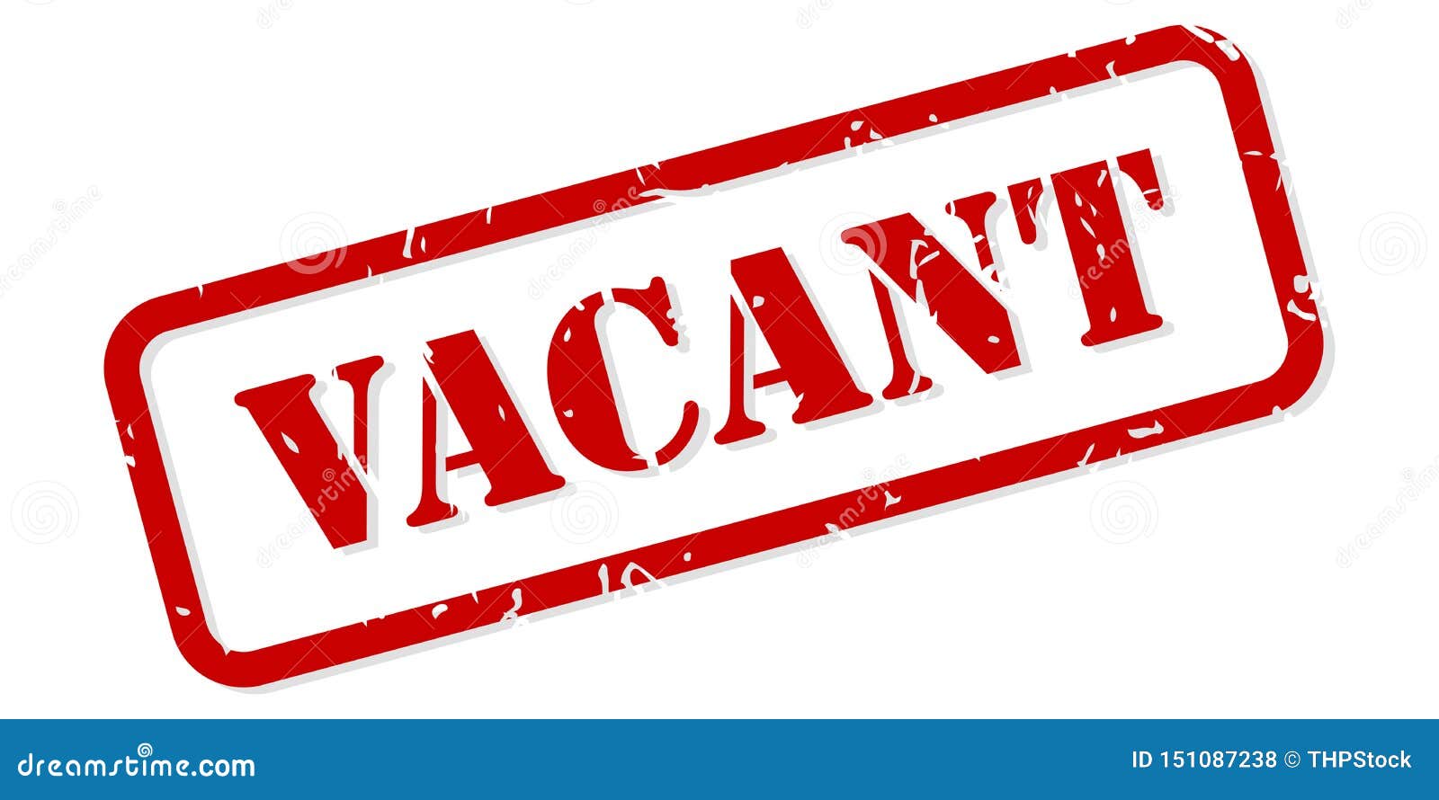 Vacant Rubber Stamp Vector stock vector. Illustration of grunge - 151087238