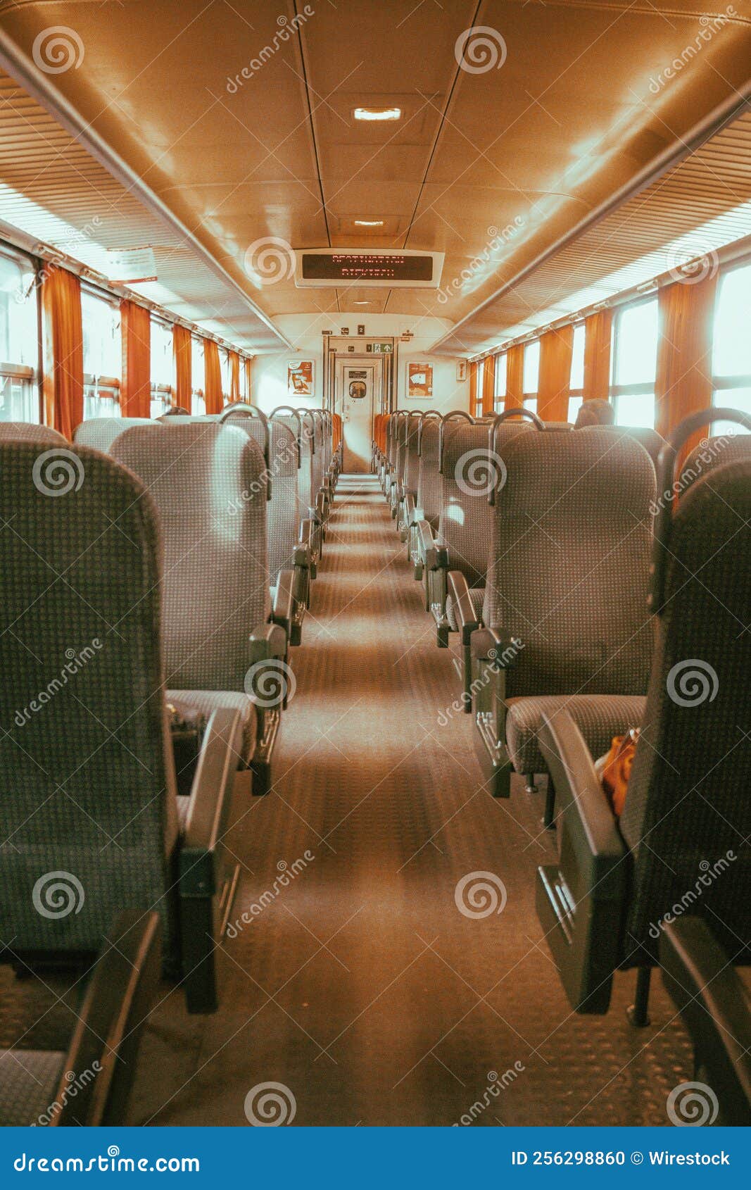 Vacant Seat of a Public Transportation, Vertical Shot Stock Photo ...