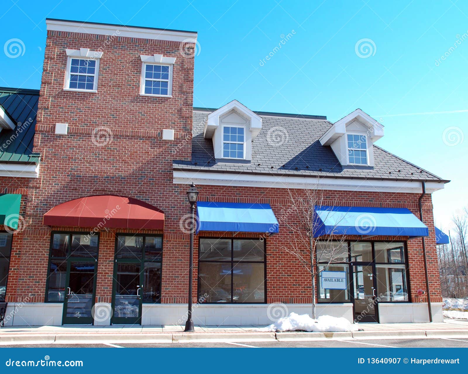 Vacant Storefront With Palm Tree Royalty-Free Stock Photography ...