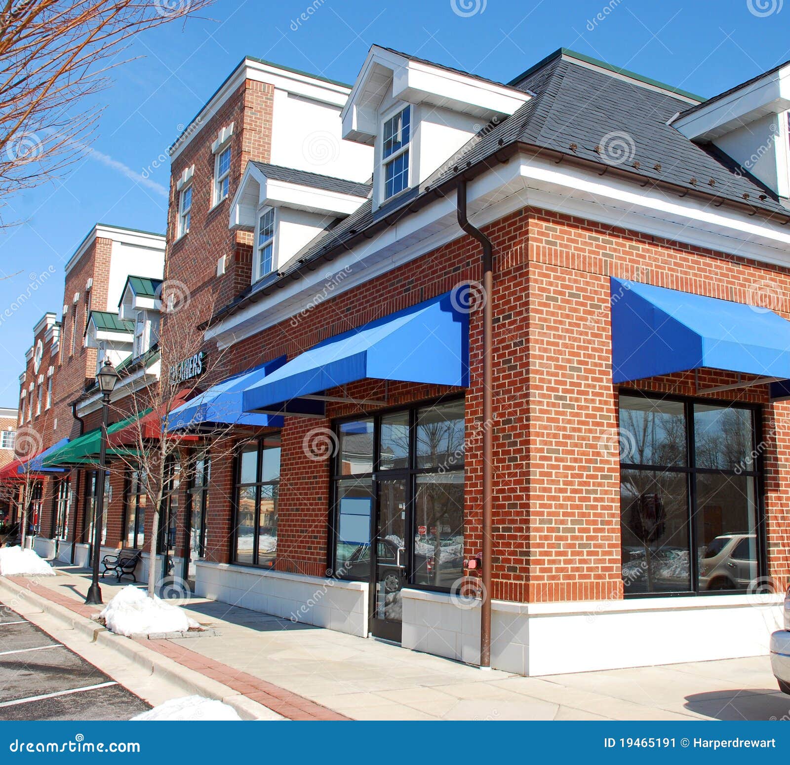 Vacant Storefront With Palm Tree Royalty-Free Stock Photography ...