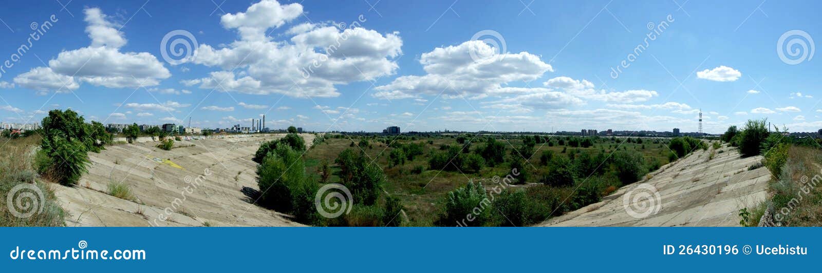 Vacaresti lake stock photo. Image of clouds, bucharest - 26430196