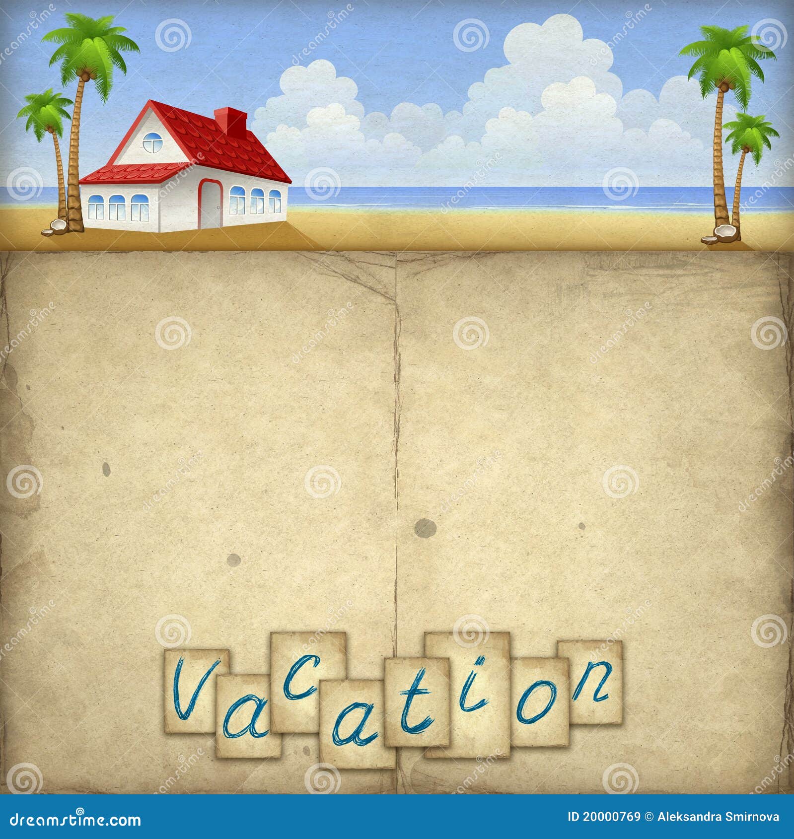Vacation background stock illustration. Illustration of residences ...