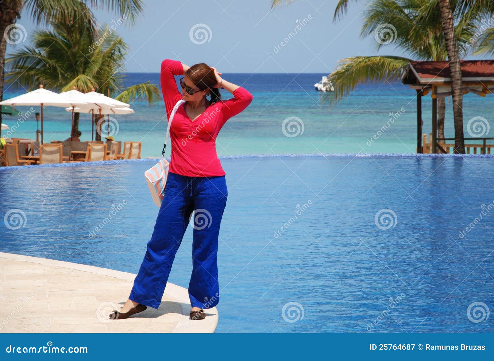 Vacation in Honduras stock image. Image of roatan, woman - 25764687