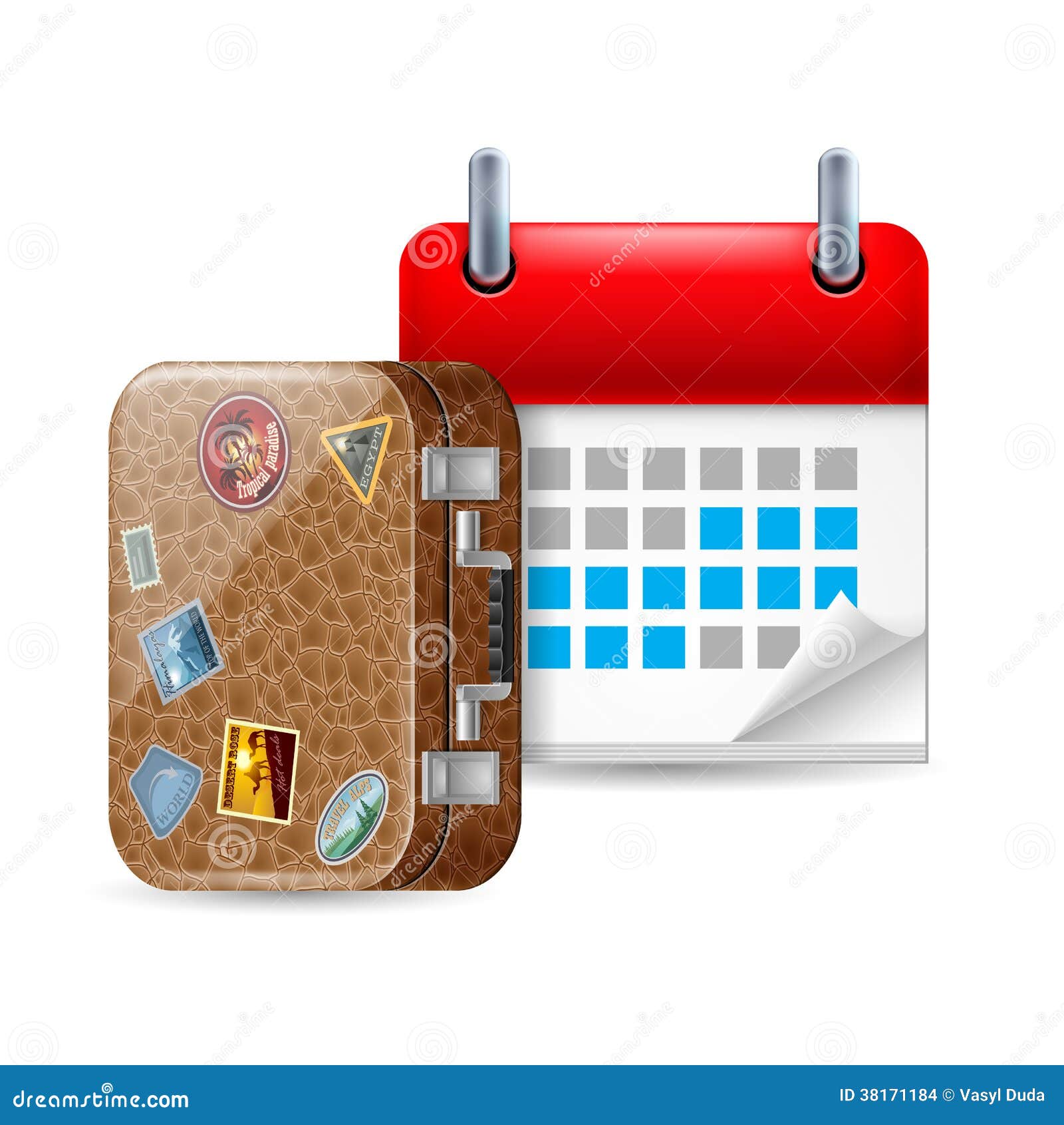 Vacation icon stock vector. Illustration of holiday, brown - 38171184