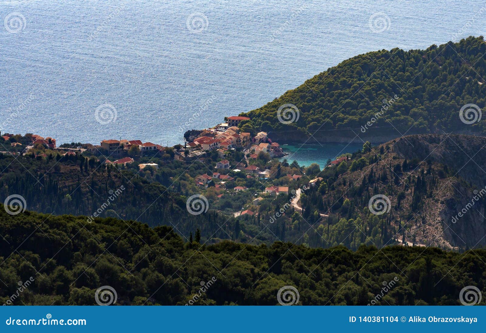 Vacation on the Ionian Sea in Greece Stock Photo - Image of greek ...