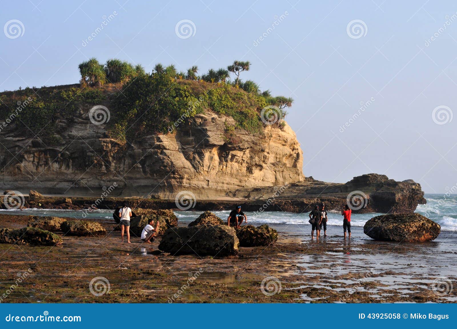 Vacation in Klayar Beach, Pacitan Editorial Stock Photo - Image of ...